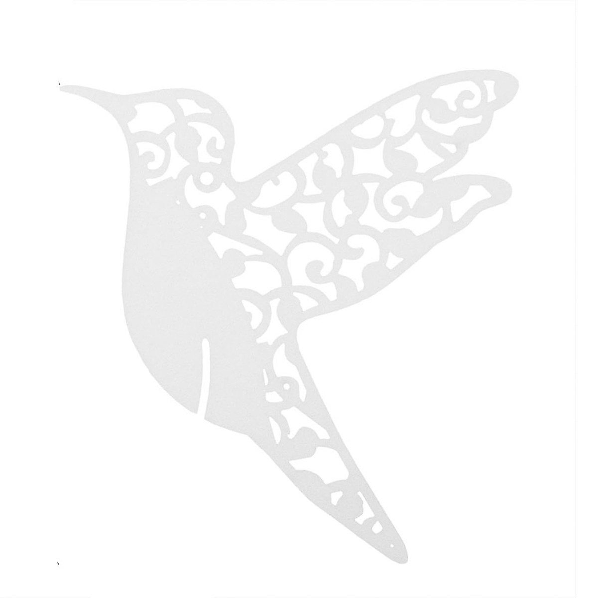 Generic Wedding Name Cards, 50pcs Little bird Shape Wedding Hollow Name Place Cards Guest Cards for Wine Glass Table Name Place Cards for Grand Party (White, Red,) (White), Genericvr9504ebny-01