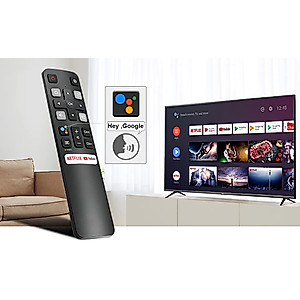 New RC802V FNR1 Replacement Voice Remote Control Fit for TCL Android TV 32A323 32A325 32P30S 32S330 32S6500A 40S330 43S434 49P30FS 49S6510FS 49S6800 50S434 55EP680 55P8 55Q637 55S434 65S434 70S430