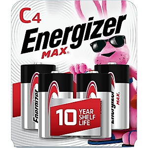 Energizer C Batteries, Max C Battery Premium Alkaline Combo Pack, 12 Count