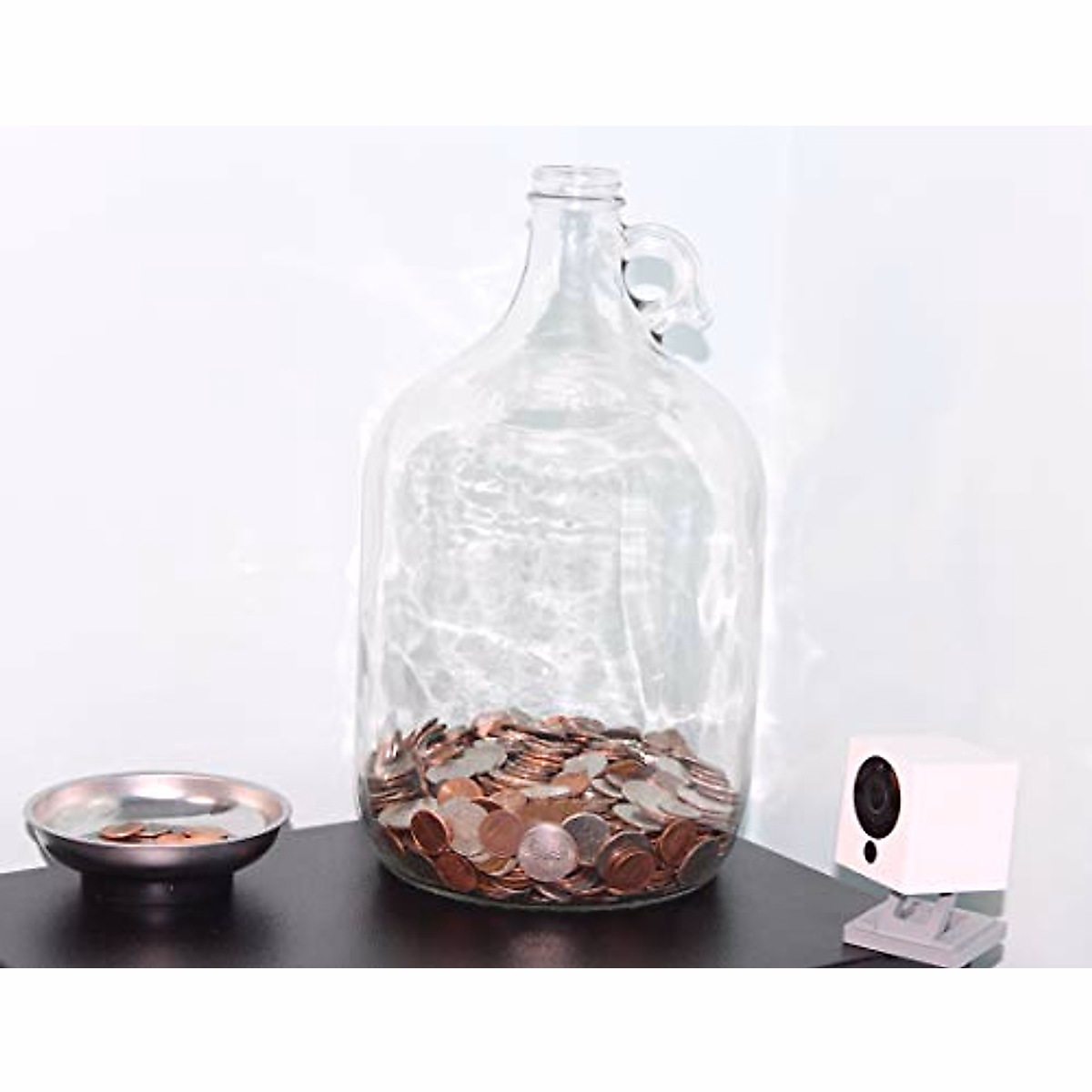 Skywin Swear Jar - Large Glass Money Jar and Adult Piggy Bank for Storing Coin & Change