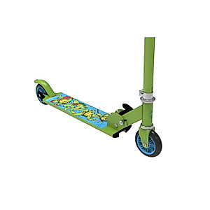 PlayWheels Teenage Mutant Ninja Turtles 2-Wheel Aluminum Folding Scooter, Green