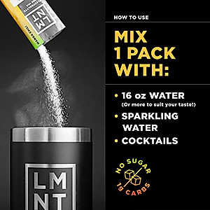 LMNT Keto Electrolyte Powder Packets | Paleo Hydration Powder | No Sugar, No Artificial Ingredients | Mango Chili | 30 Stick Packs