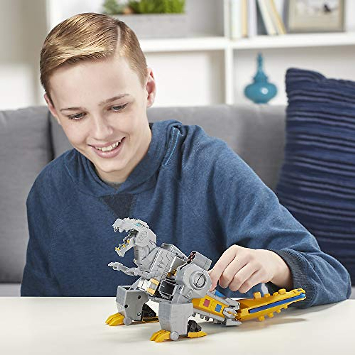 Transformers Toys Cyberverse Action Attackers Ultimate Class Grimlock Action Figure - Repeatable Seismic Stomp Action Attack - for Kids Ages 6 & Up, 11.5"