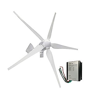 3KW Solar Wind Power Kit 48V Hybrid System Battery Charging Kit : 1000W Wind Turbine Generator + 20pcs 100W Monocrystalline Solar Panel + 40A MPPT Charge Controller + Cables + Brackets