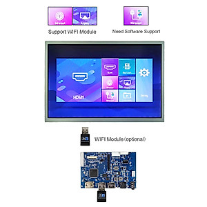 VSDISPLAY 9.1" 9.1 Inch 822X260 LCD Screen LQ091B1LW01 with HD-MI USB LCD Controller Board VS-TY2660H-V818