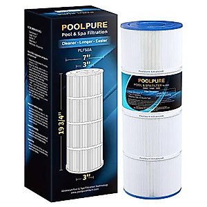 POOLPURE Replacement Filter for Hayward C500, CX500-RE, PA50, Ultral-A11, PP-A11, Unicel C-7656, Filbur FC-1240, FC-0625, FC-0620, 50 sq.ft Filter Cartridge