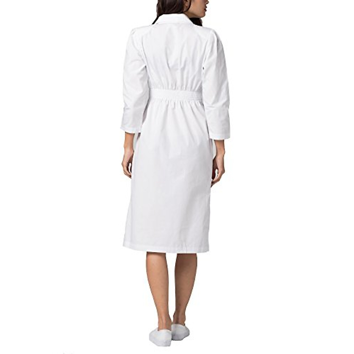 Adar Universal Scrub Dress for Women - Fitted Midriff Dress - 2810 - White - 14
