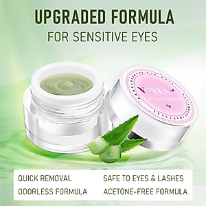 VEYES INC Lash Remover For Lash Extensions 5ml Professional Eyelash Removal Cream Fast Dissolution Lash Extension Remover Low Irritation