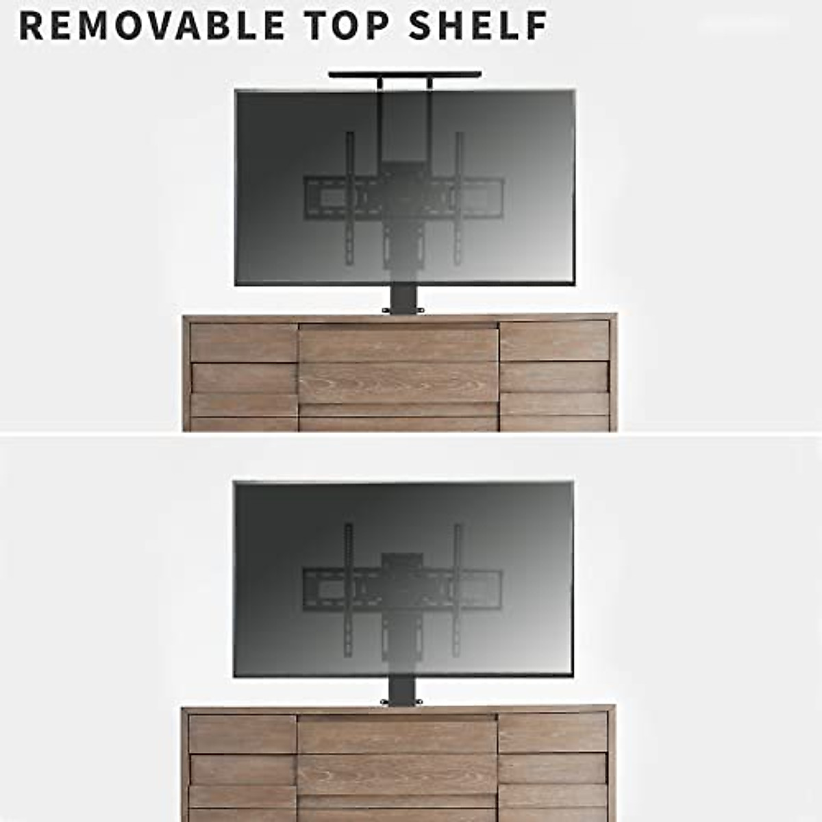 VIVO Motorized TV Stand for 37 to 65 inch Screens, Vertical Lift Television Stand with Remote Control, Compact TV Mount Bracket, MOUNT-E-UP65A