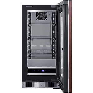 Summit 15” Built-In Beverage Center, Shallow 18” Depth Refrigerator, Commercially Approved, Panel Ready* - SDHG1533PNR (*Panel not Included)