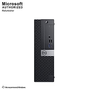 Dell OptiPlex 7070 SFF High Performance Desktop Computer, Intel Six Core i5-9500 up to 4.4GHz, 16G DDR4, 512G SSD, WiFi, BT, 4K Support, DP, HDMI, Win 10 Pro 64 English/Spanish/French(Renewed)
