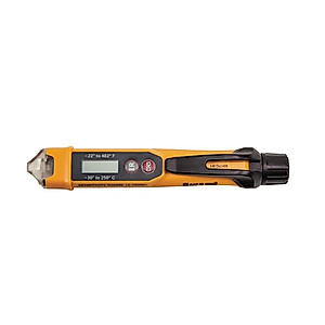 Klein Tools NCVT-4IR Non-Contact Volt Tester, 12 - 1000V AC Pen with IR Thermometer -22 to 482 deg F, LED and Audible Alarms, Pocket Clip