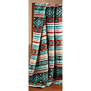 DII Rio Grande Stripe Fleece Throw Blanket, Multi