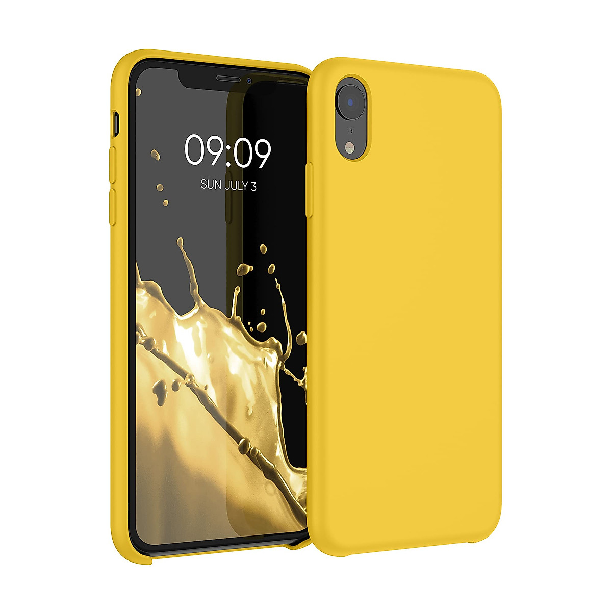 kwmobile Case Compatible with Apple iPhone XR Case - TPU Silicone Phone Cover with Soft Finish - Honey Yellow
