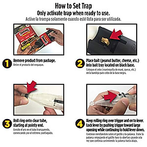 Amdro B07L4B3B38 Mouse Trap Reusable, Kills 12 Mice, Plum