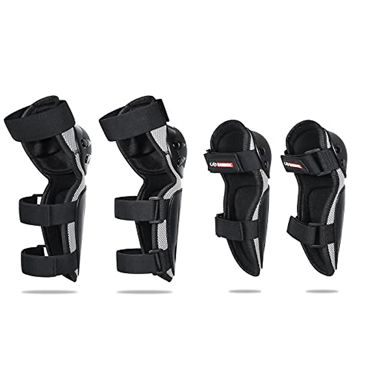 BARBOK Kids Dirt Bike Knee Pads Elbow Pads Youth Safety Anti-Collision Protective Gear for ATV Cycling Rollerblading Motorcycle Skateboard Scooter