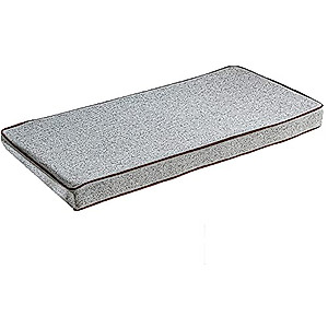 WanJing Patio Bench/Settee Cushion,Non-Slip Garden Furniture Swing Pad Washable Loveseat Pad for Indoor Outdoor Bench Porch Swing/Dining Seat/Storage Settee/Chaise Lounger, Gray, 40x16 inch