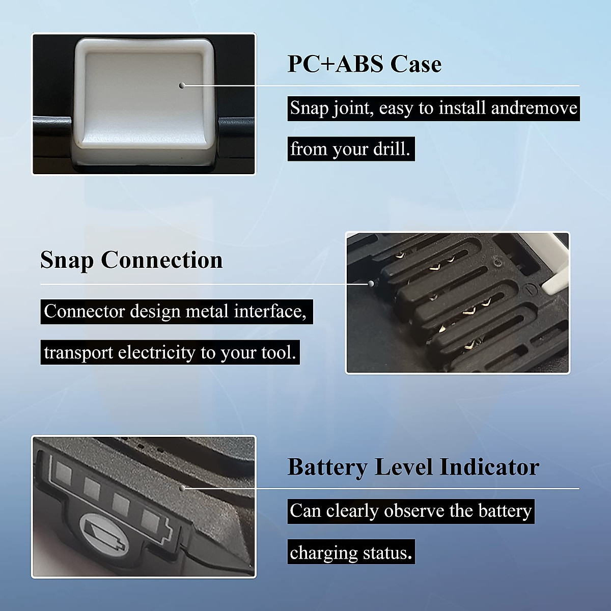 The Power Shop 2pcs Replacement for Tool Battery BL1015 bl1021b with Charger DC10WD Compatible with BL1016 BL1020B BL1040B BL1041B 10.8V & 12V Max. Li-ion CXT Battery 197394-3 197402-0