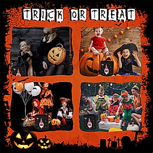 2pcs Halloween Trick or Treat Bags Halloween Candy Buckets Fabric Tote Gift Bags for Halloween Parties…