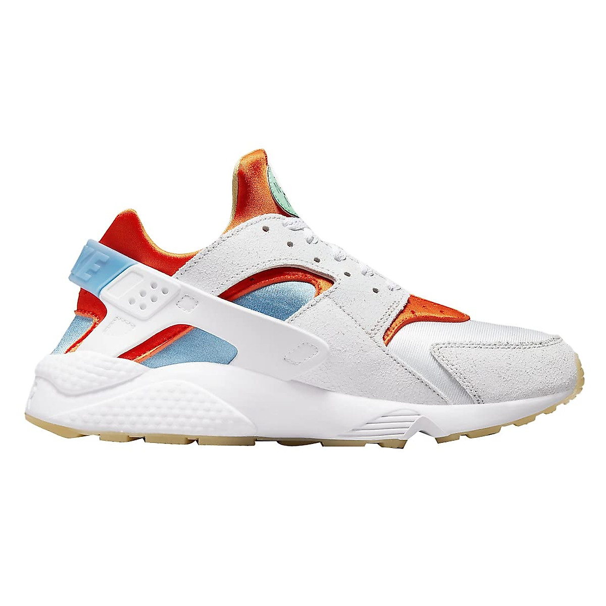 Nike Men's Air Huarache White/Safety Orange (DX2345 100) - 11