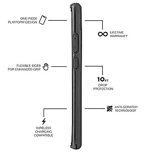 PELICAN - Case for Samsung Galaxy Note 20 Ultra 5G - Impact Polymer, VOYAGER Series w/ Micropel - 6.9 - Clear/Gray