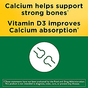 Nature Made Calcium Gummies 500 mg Per Serving with Vitamin D3, Dietary Supplement for Bone Support, 80 Gummies, 40 Day Supply