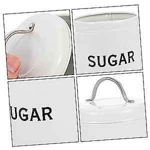 NOLITOY food storage jar loose tea jar tea flour canister candy jar with lid food containers with lids containers for food Candy Holder Decorative Tea Holder Metal Tea Holder crisper