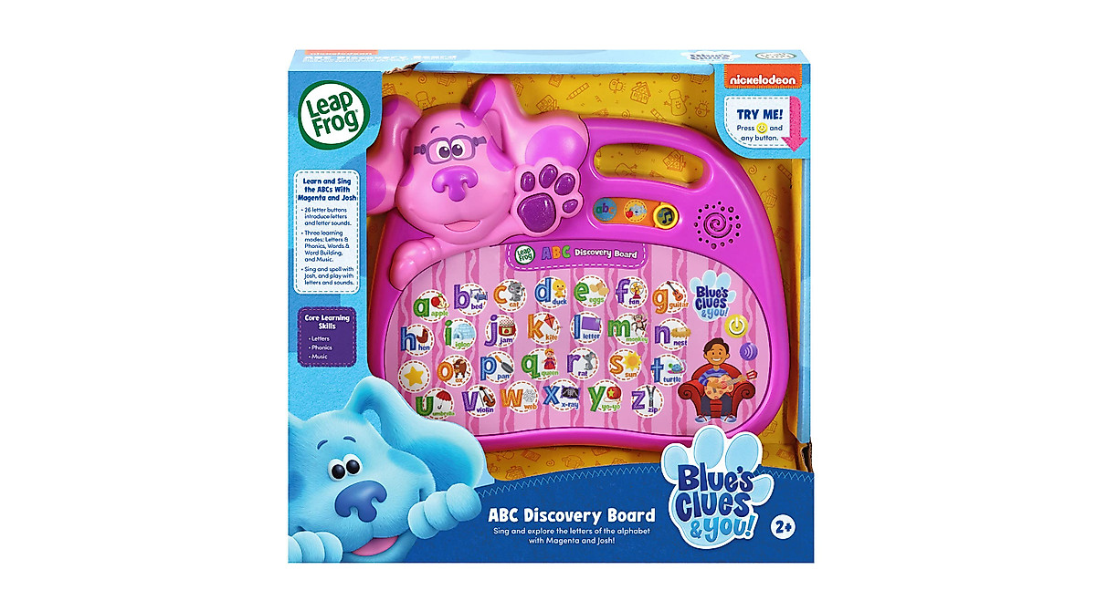 LeapFrog Blue's Clues ABC Discovery Board for Kids 2+ Magenta
