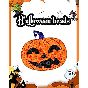 Goldwise Halloween Beads Friendship Bracelet Kit,2 Boxes with Halloween Clay Beads and Orange Letter Beads (A-Z) for Jewelry Making, Varieties of Halloween Charms Jewelry Making,DIY Crafts for Gifts