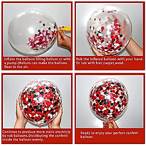 Red and Black Balloon Garland Kit, Red Black and Gold Balloon Arch, Black Red Balloons for Birthday Party, Wedding, New Year Party , Grad, Anniversary Party and Casino Theme Party Decorations.