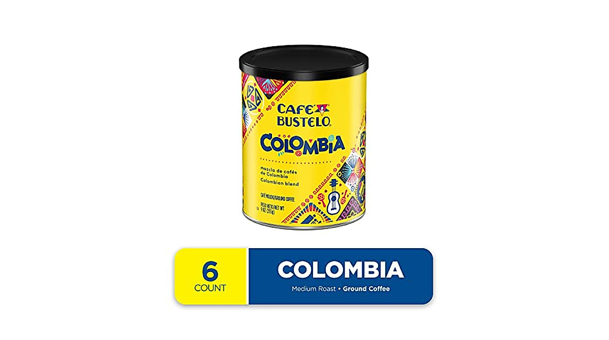 Café Bustelo Colombia Medium Roast Ground Coffee | 6-Pack 9oz