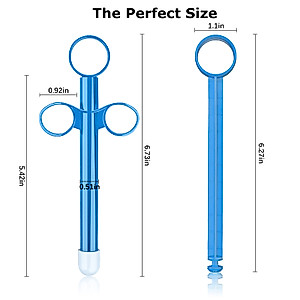 Lube Applicator Syringe with Precise Scales, 6.5” Personal Lubricant Shooter with Air-Proof Silicone Cap, Reusable Durable Applied for Men, Women & Couples