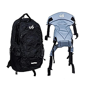 JP Copilot CarrierPak – 3-in-1 Baby Carrier, Diaper Bag, and Backpack, Black (8-30lb Carrier)