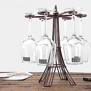 Creative Simplicity Goblet Decoration Wine Rack Wine Cabinet Decoration Entrance Creative Cup Holder Not Easy to Rust J1111, PIBM, 26×15×33cm