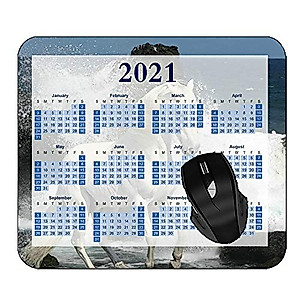 2021 Calendar Mousepads Animal Horse Reef Surf Office Mouse Pad