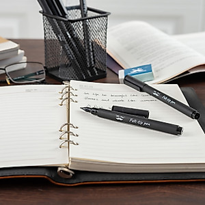 Mr. Pen- Pens, Felt Tip Pens, Black Pens, Pack of 6, Fast Dry, No Smear, Fine Point Pens Black, Black Felt Tip Pens, Bible Journaling Pens, Felt Pens, Planner Markers, Pens for Journaling