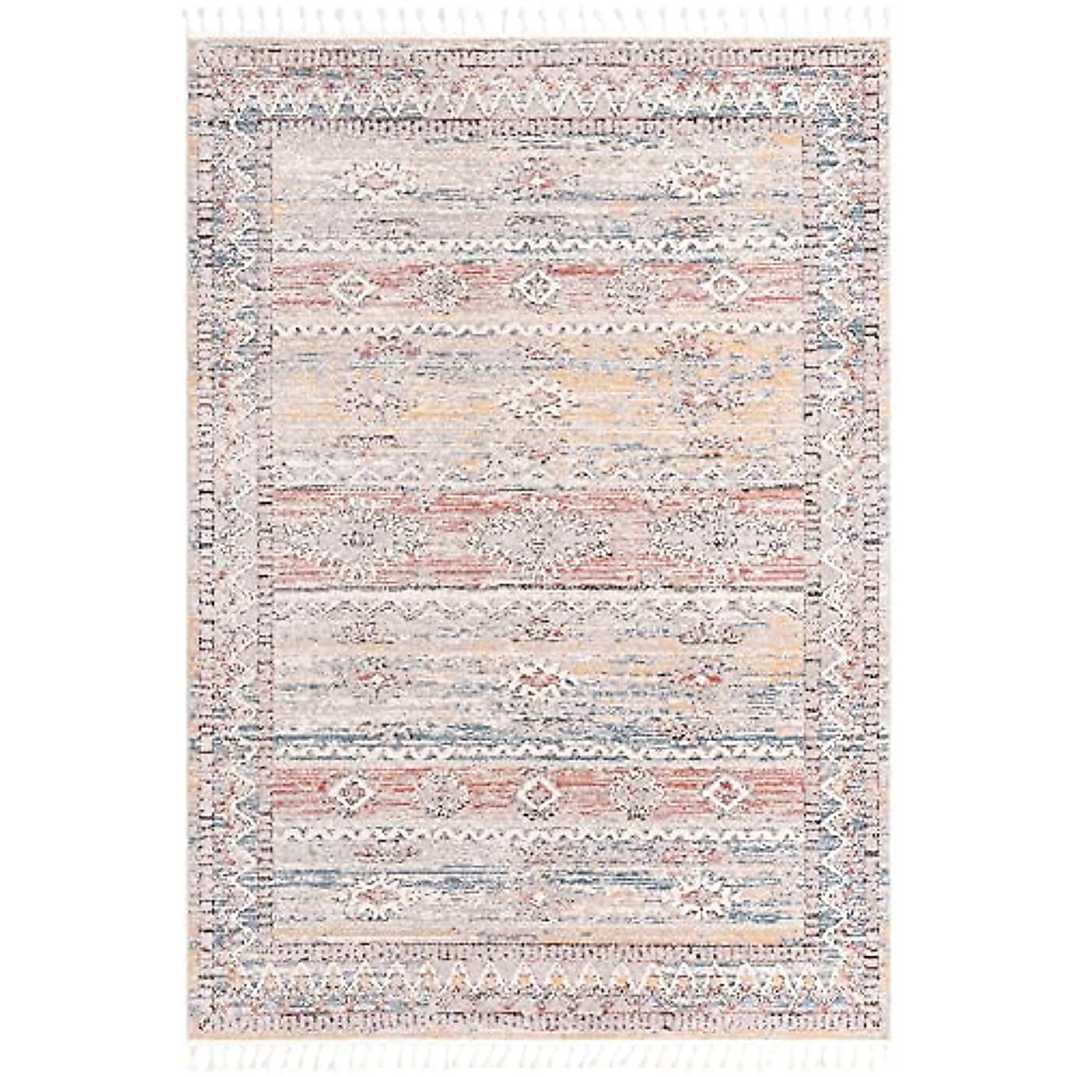 Unique Loom Aramis Collection Area Rug - Tal (Rectangular 7' 10" x 11' 0", Multi/ Black)