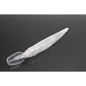 10PCS Blank Unpainted Minnow Bait top Water Fishing Hard crankbait Lures 145mm 14.68g 8349# Free Eye