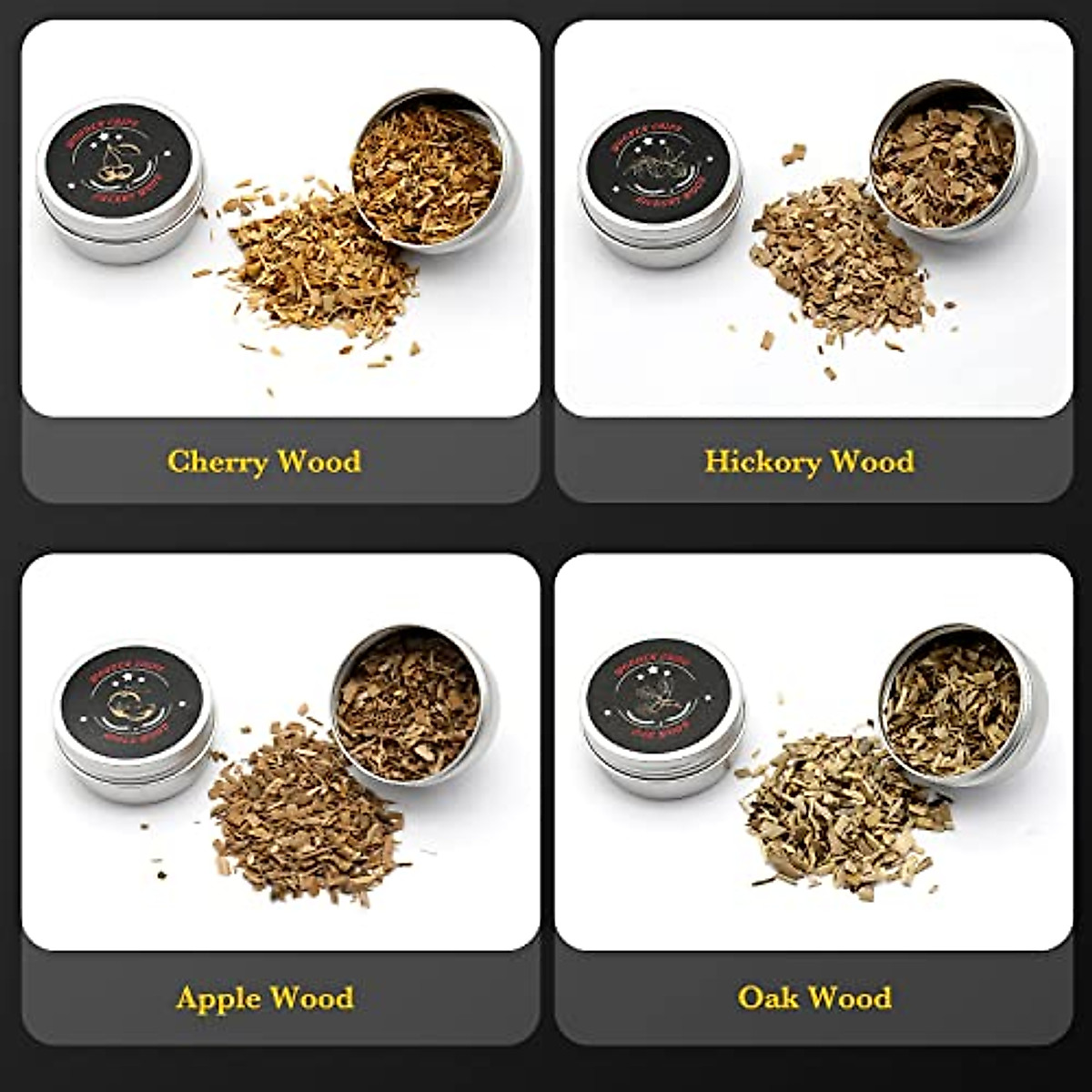 Whiskey Smoker Kit with Torch & 4 Flavors Wood Smoker Chips, iTayga Ceramics Cocktail Smoker Kit for Cocktails, Whiskey, Drinks, Bourbon - Unique Gifts for Men/Father/Husband/Friends(No Butane)