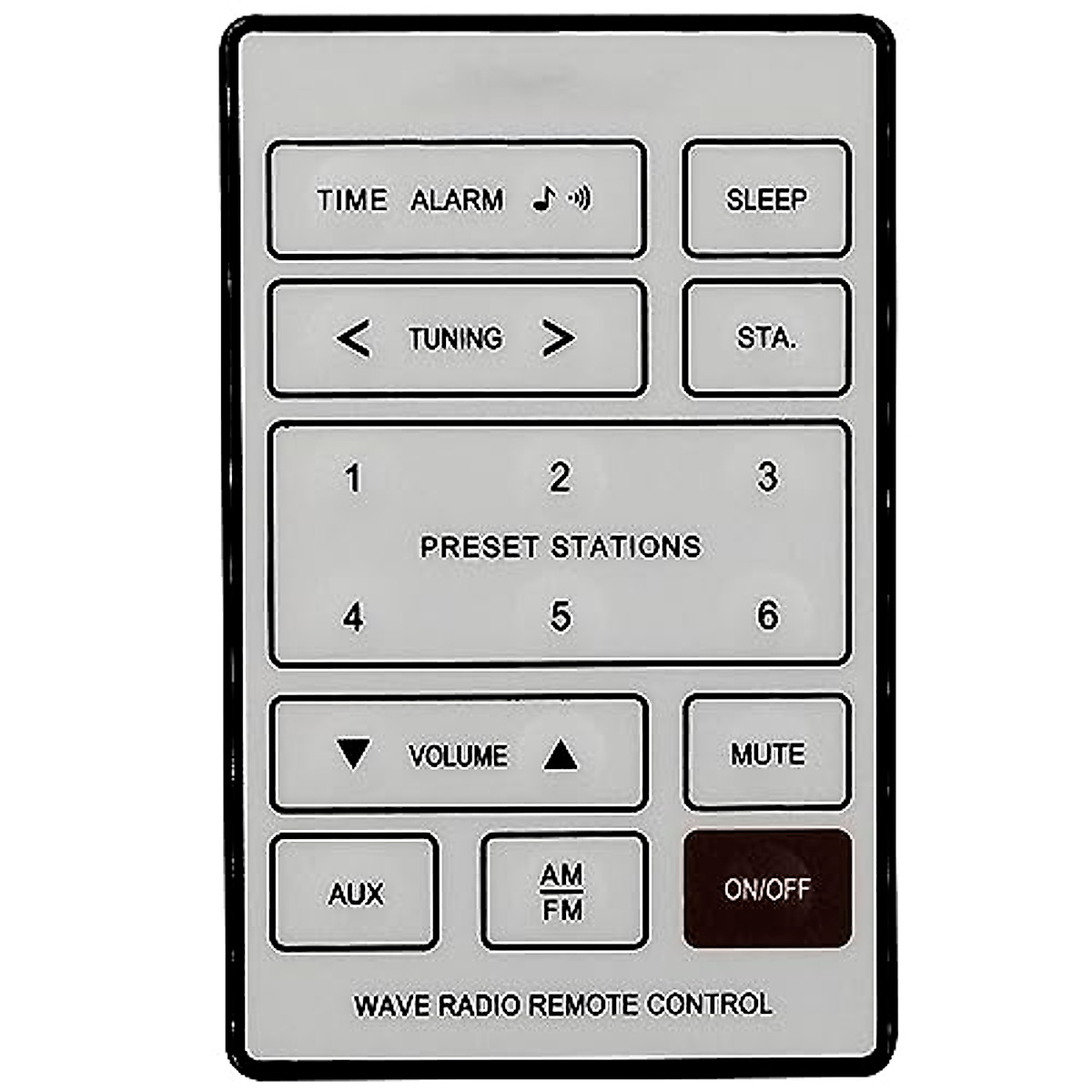 Replacement Bose Wave Radio AWR1-1W AWR1-1G AWR131 AWR113 Remote Control