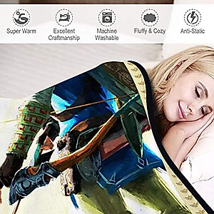 Ultra Soft Anime Blanket Warm Home Decor Air Conditioning Throw Blanket for Bed Sofa Couch 80''x60''