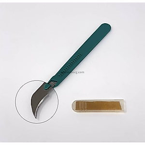 Disposable Scalpels Sterile Surgical Blade Size 12 Stainless Steel with Plastic Handle & Metric Line Individually Foil Wrapped Box of 10