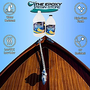 Boat Coating, Repairs, Construction, UV Stable Excellent Non Yellowing for High Performance Coatings, 2 Part epoxy kit, Excellent Table Top, Countertops