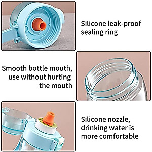 Zzzhoujiang Bottle Holder with 2 pezzi Air Up Pods, 650 ml, Air Up Flavour Water Bottles, Air Up Water Bottle Starter Set Sports Water Cup Suitable for Outdoor Sports (B)