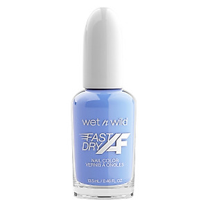 wet n wild Fast Dry AF Nail Polish Color, Baby Blue Sin-derella | Quick Drying - 40 Seconds | Long Lasting - 5 Days, Shine