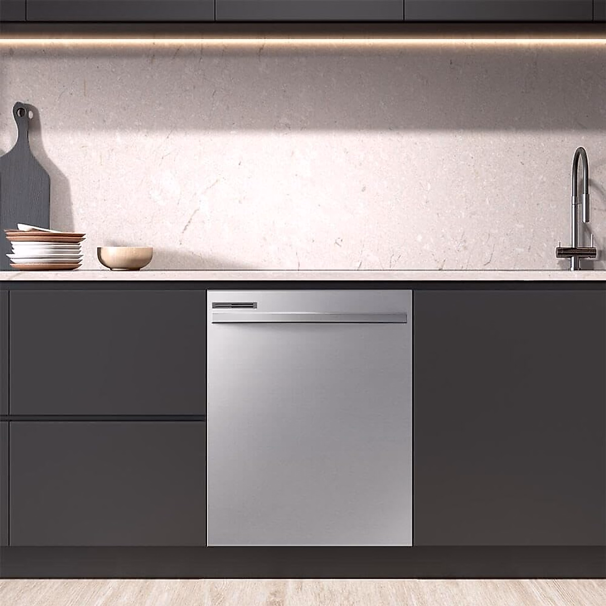 Samsung DW80CG4021SR 53 dBA Stainless Top Control Built-In Dishwasher