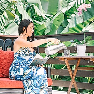 pH Vitality Stainless Steel Alkaline Water Pitcher - Alkaline Water Filter Pitcher Plus one pH Conscious 450ML Wheat Straw Alkaline Water Bottle Bundle