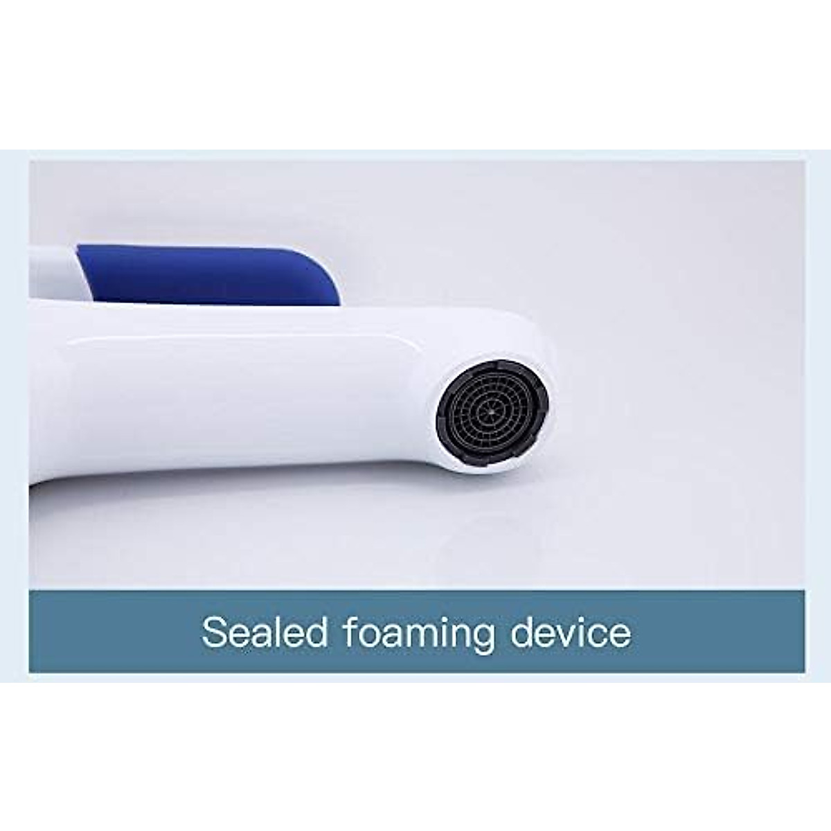 TECKI Kitchen Taps Bathroom Basin Sink Faucet Deck Mounted Bath Tap Cold and Hot Water Mixer Multi Color Handle Cover