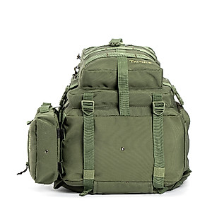 Tripole 45 Ltrs Backpack With Sling Bag Attachment (Alfa_Army Green)
