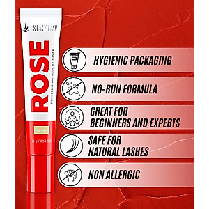 Lash Remover for Lash Extensions by Stacy Lash (0.52oz / 15g) / Rose Eye Lash Glue Remover/Fast Adhesive Dissolution time - 60 sec/Professional Eyelash Extension Supplies/Salon Lash Removal